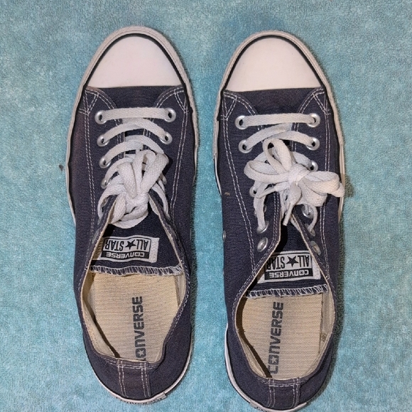Converse | Shoes | Converse All Star Dark Blue Canvas Shoes | Poshmark
